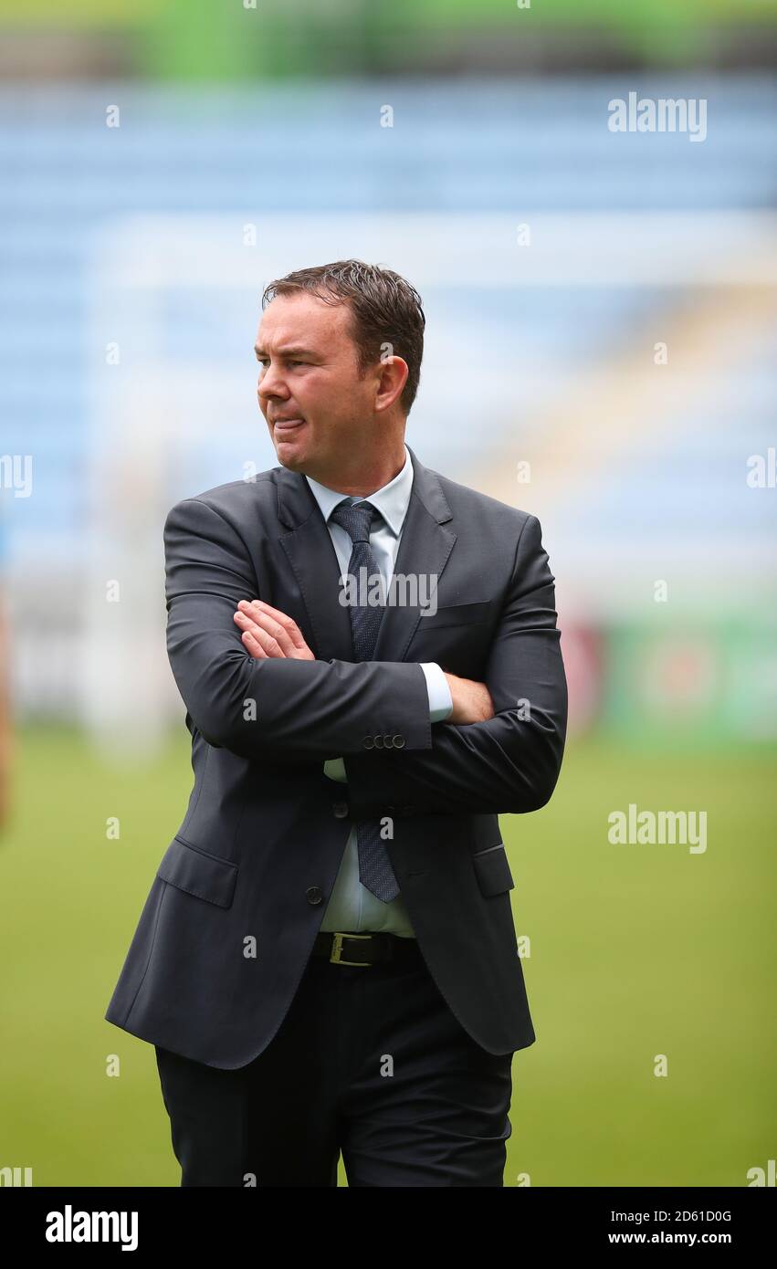 Plymouth Argyle Manager Derek Adams Stock Photo - Alamy