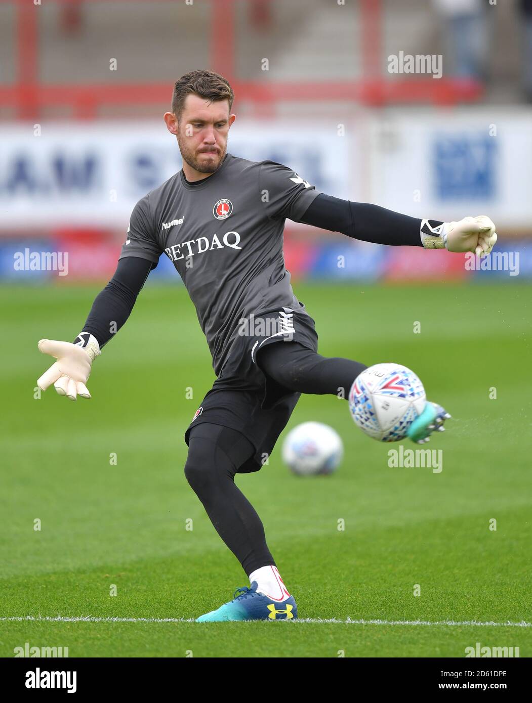 Charlton Athletic goalkeeper Jed Steer Stock Photo - Alamy