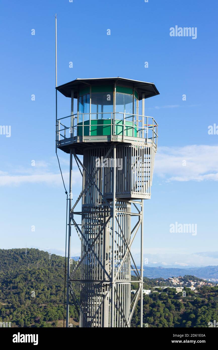 Observation tower used for fire prevention Stock Photo - Alamy