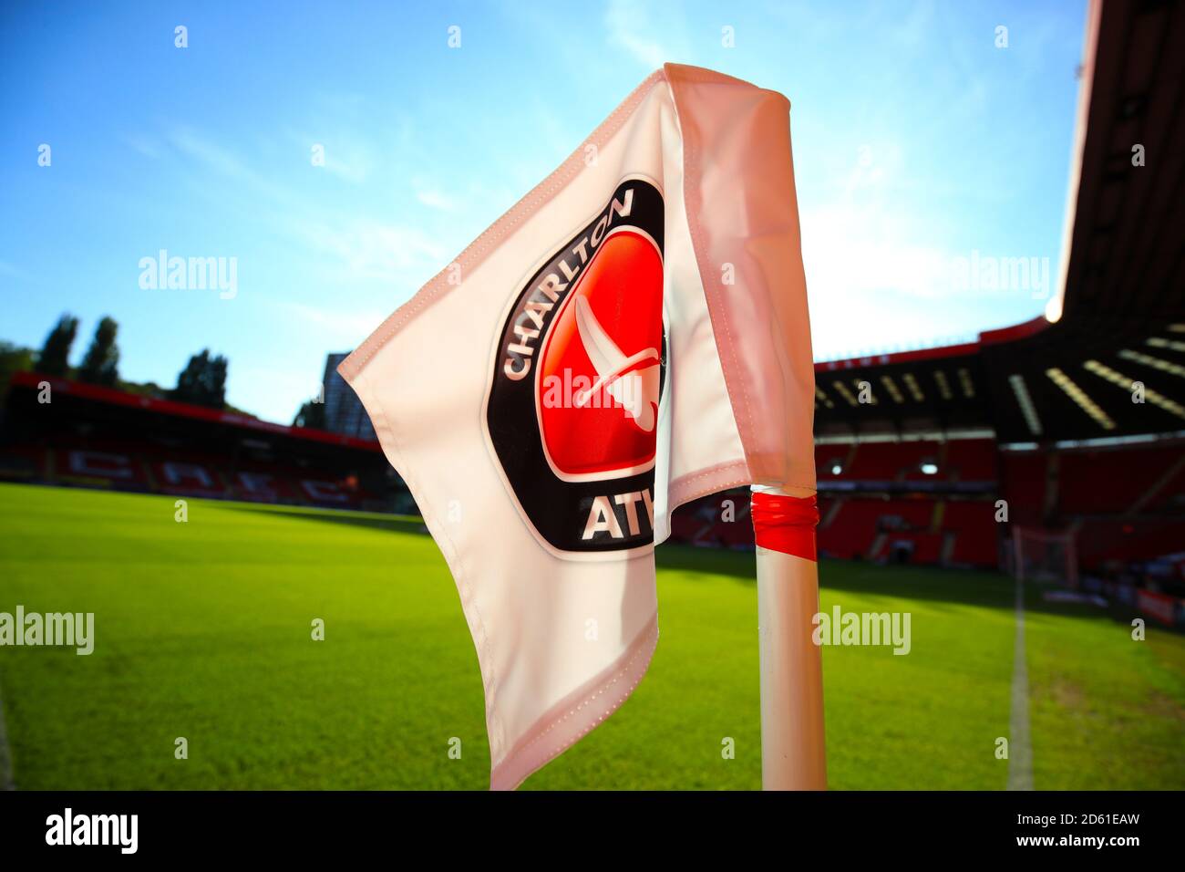 General view of the Charlton Athletic corner flag Stock Photo - Alamy