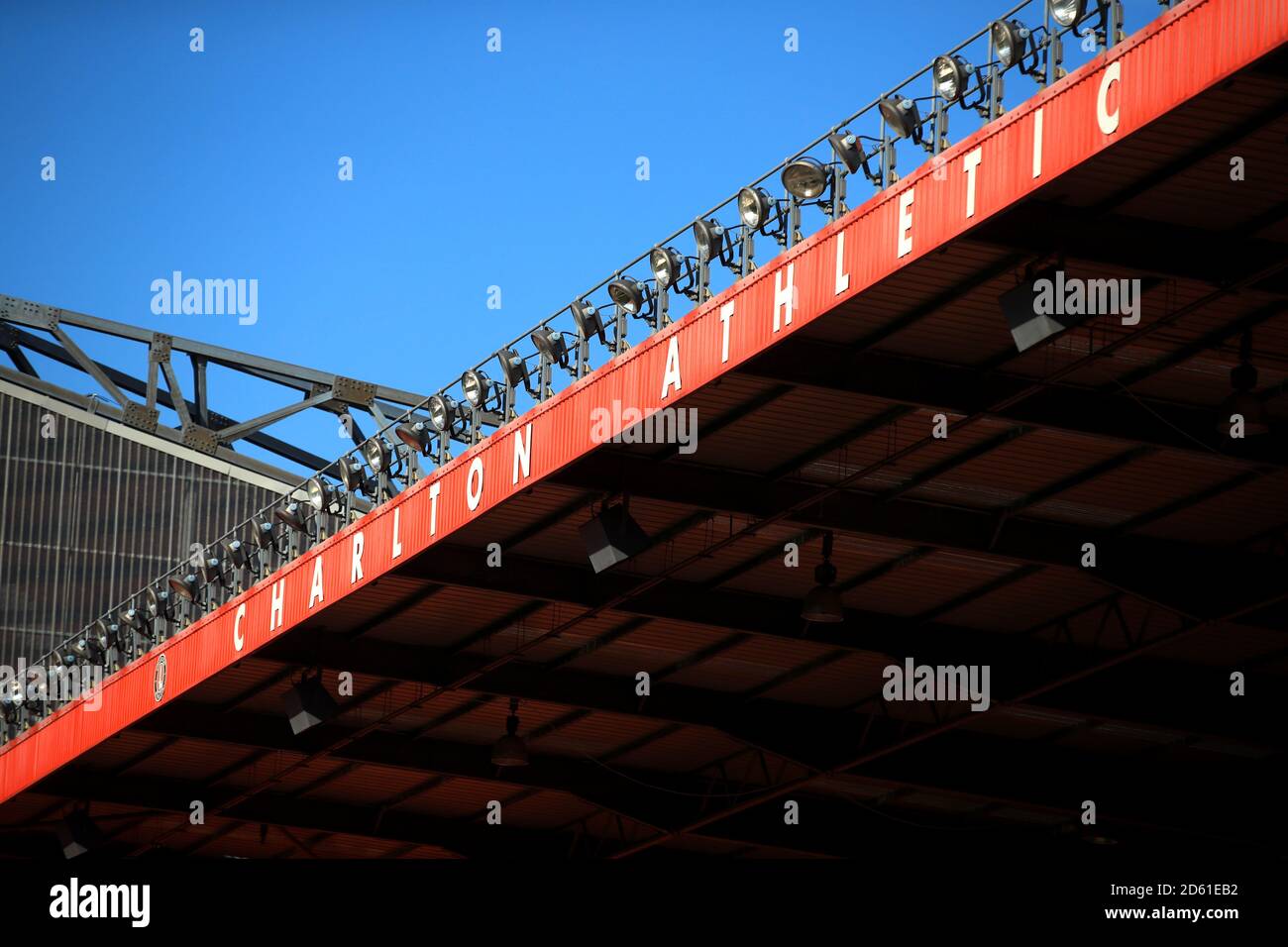 General view of the stands at The Valley Stock Photo - Alamy