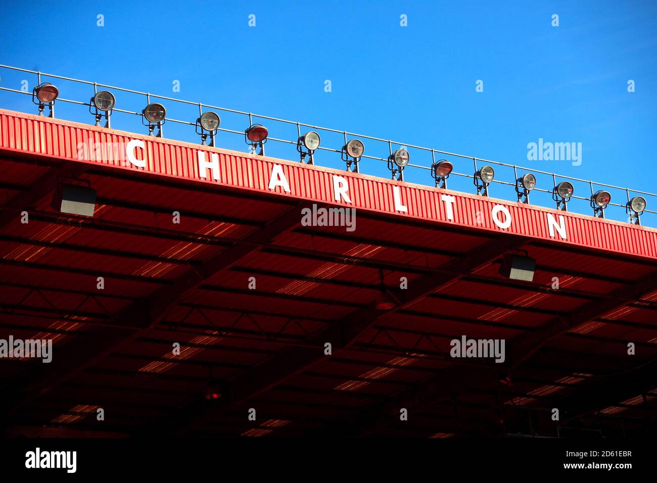 General view of the stands at The Valley Stock Photo - Alamy