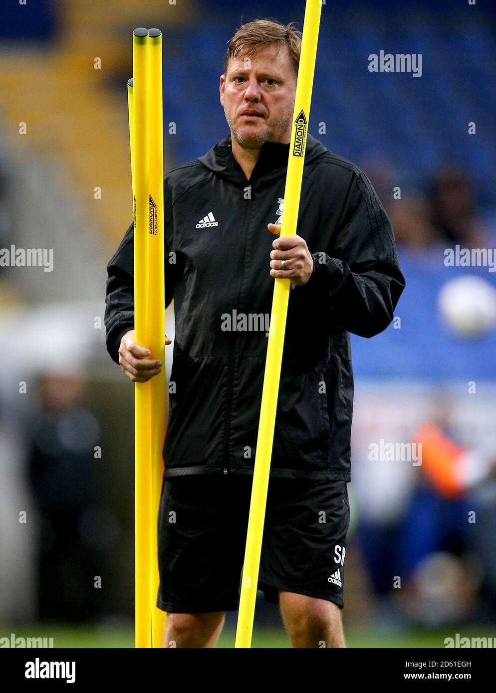 Birmingham City's Head of Performance Sean Rush prior to the beginning ...