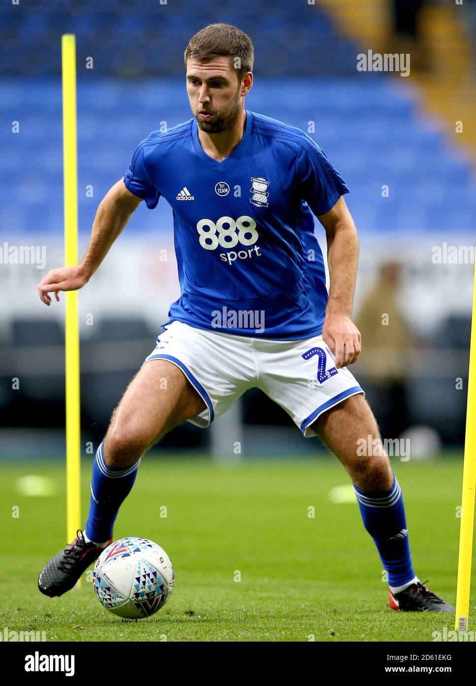 Birmingham City's Gary Gardner during the pre-match warm up prior to ...