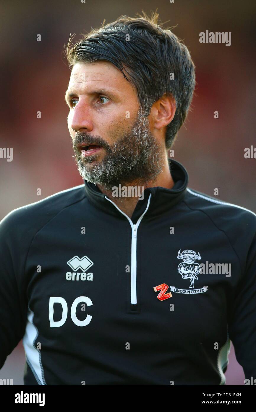 Lincoln City manager Danny Cowley Stock Photo - Alamy
