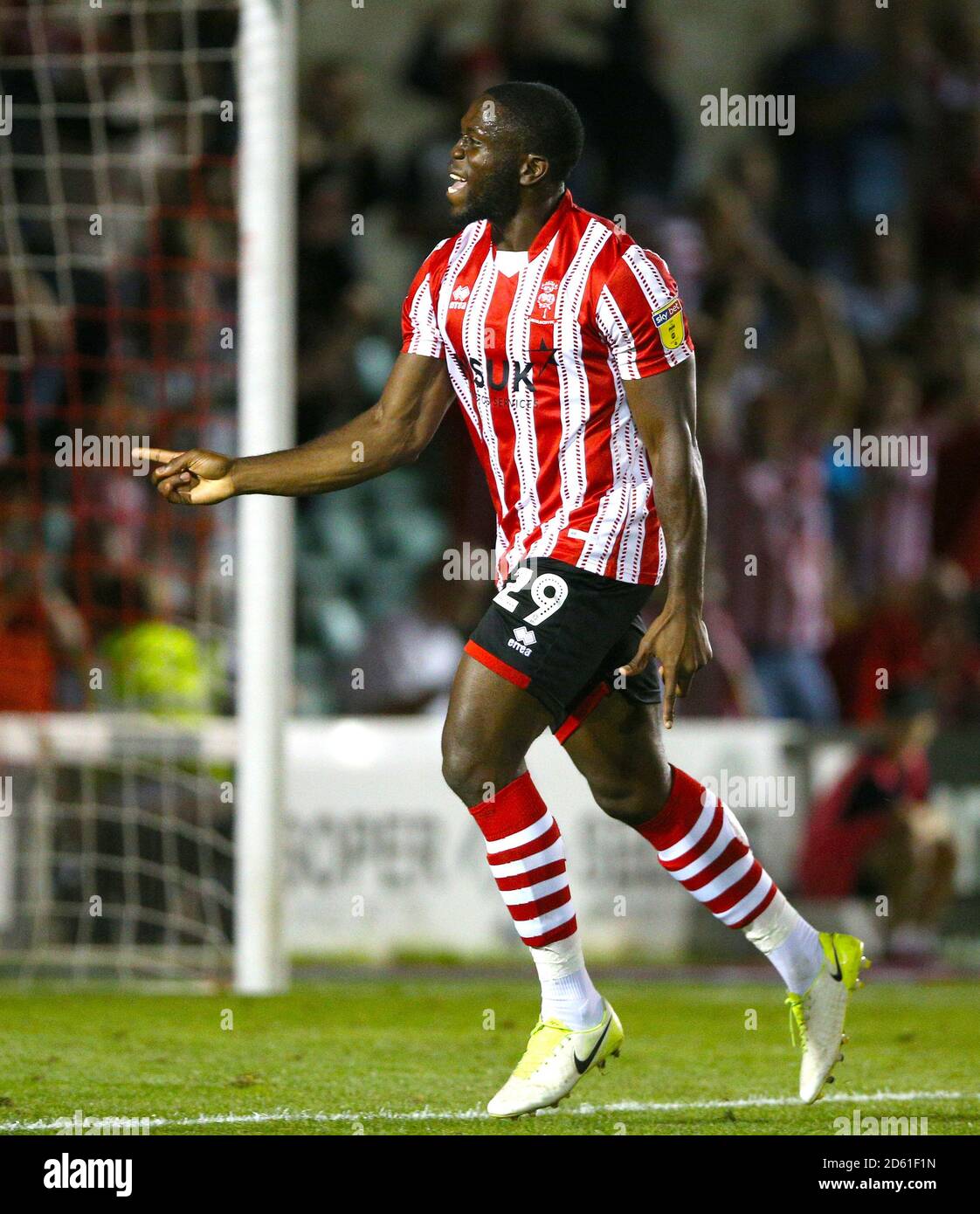 Lincoln City's John Akinde Stock Photo - Alamy