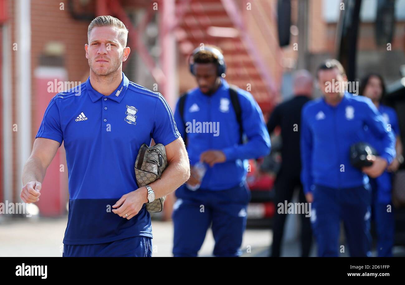 Birmingham City's Michael Morrison arriving Stock Photo - Alamy