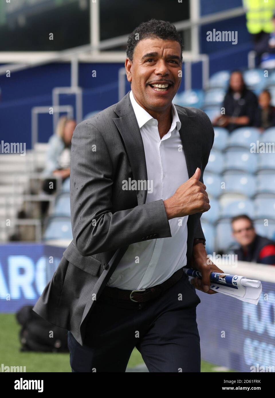 Football commentator Chris Kamar attending the Queens Park Rangers' v ...