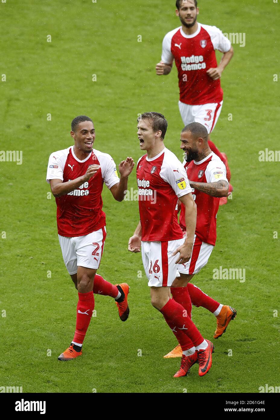 The millwall team celebrate scoring hi-res stock photography and images ...