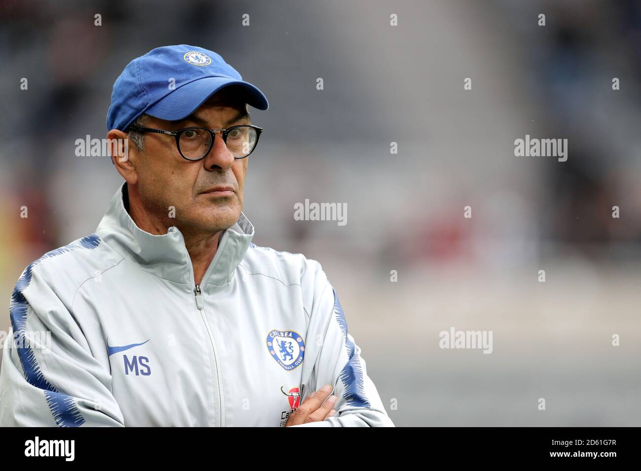Chelsea manager Maurizio Sarri before kick-off Stock Photo - Alamy