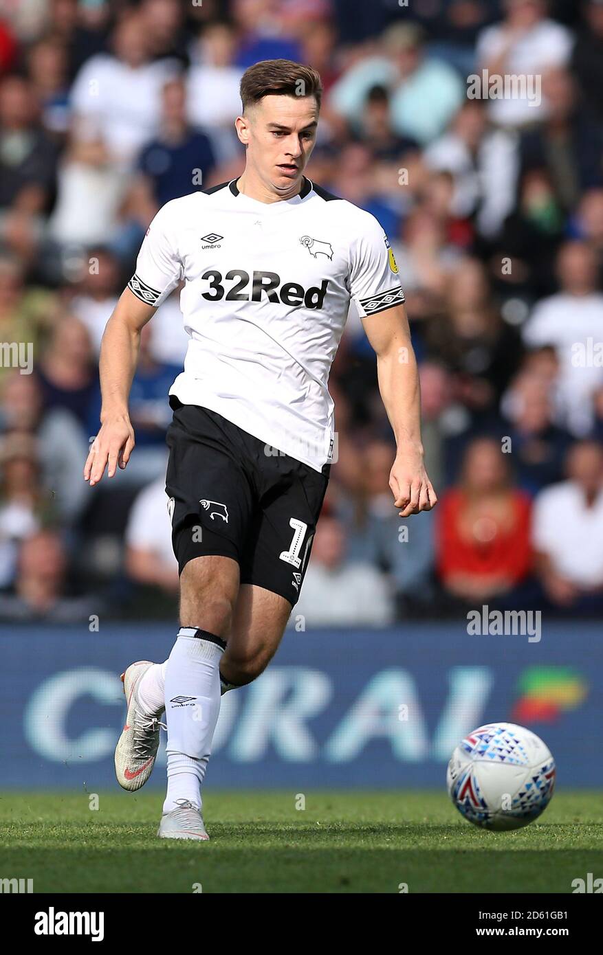 Derby County's Tom Lawrence Stock Photo - Alamy