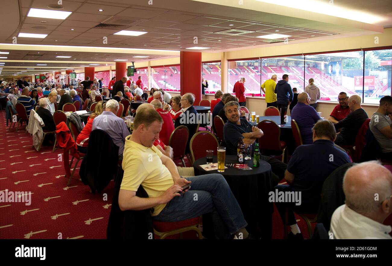 General view of the Fans Bar in the stadium before the game Stock Photo ...