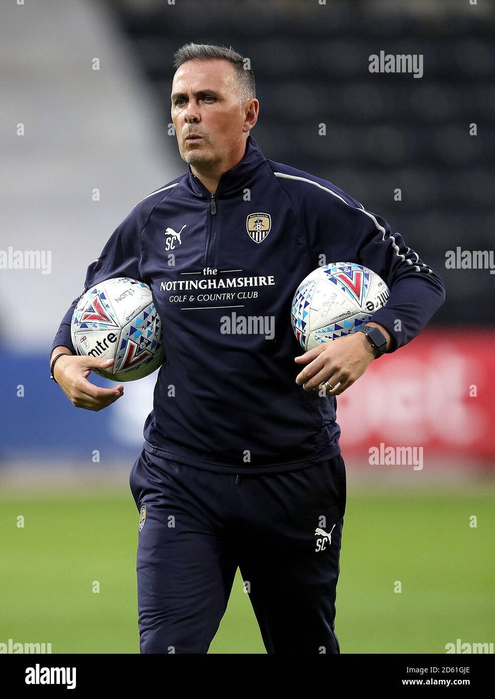 Notts County coach Steve Chettle Stock Photo - Alamy