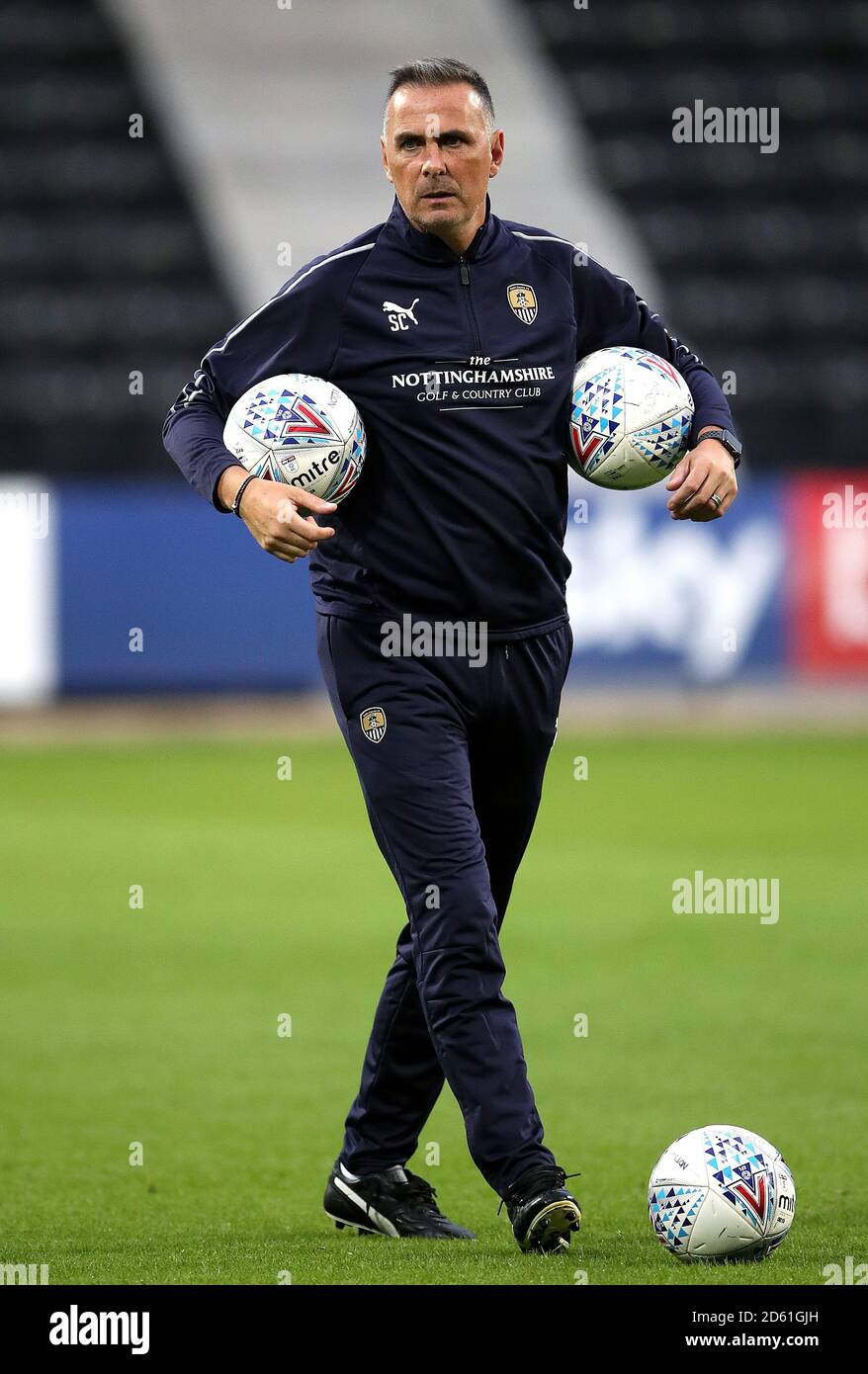 Notts County coach Steve Chettle Stock Photo - Alamy