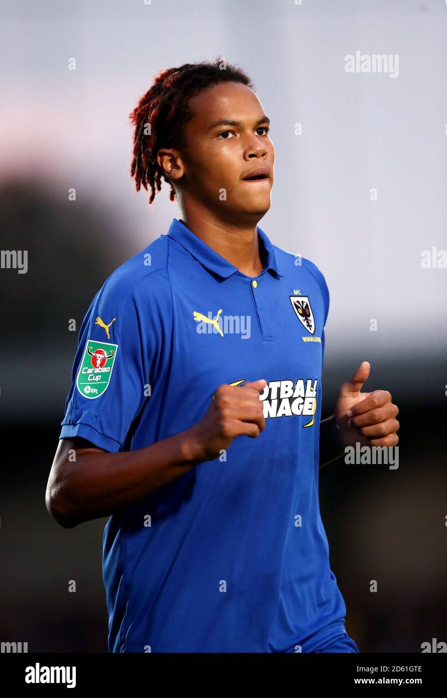 AFC Wimbledonâ€™s Toby Sibbick Stock Photo - Alamy