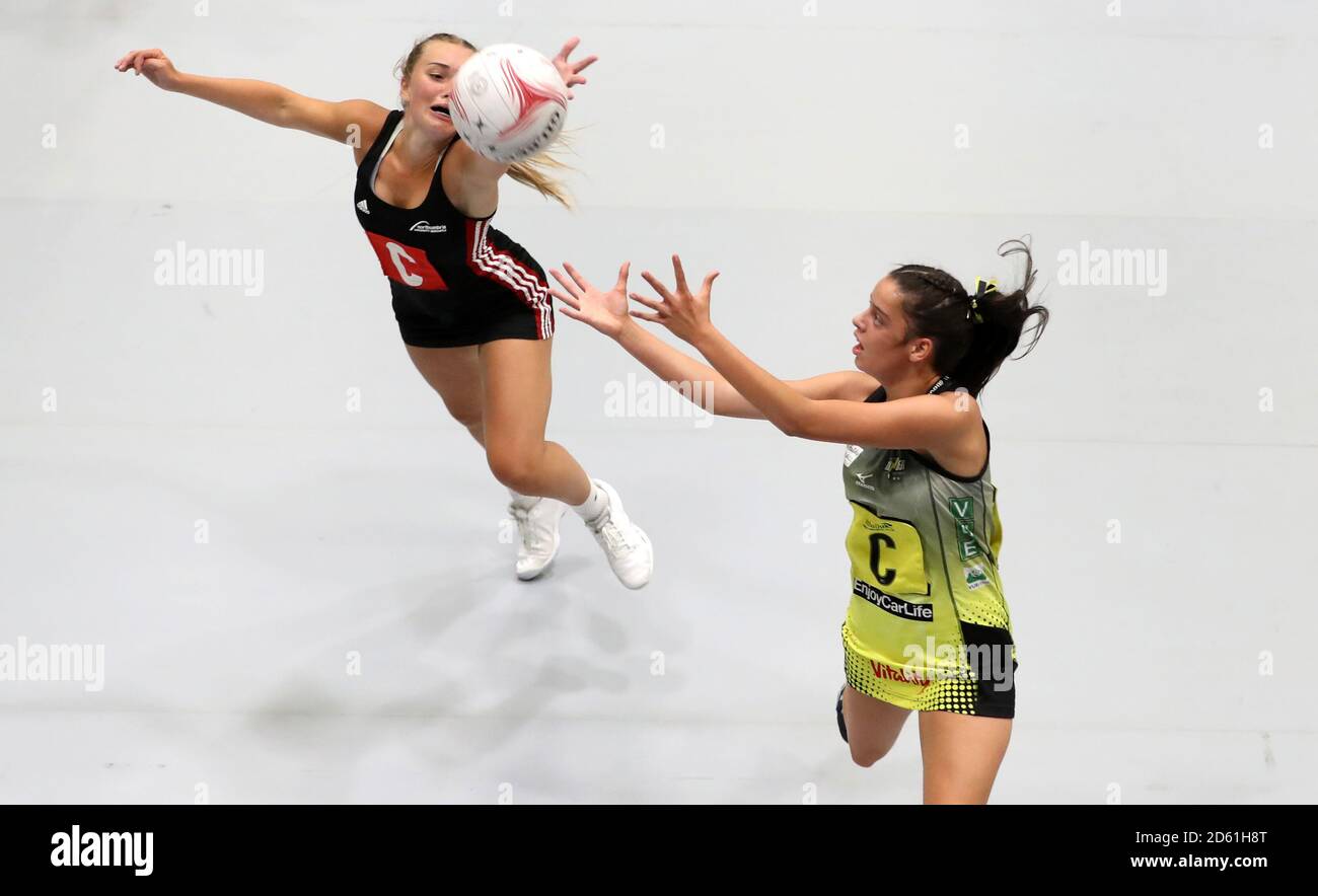 Manchester Thunder and Team Northumbria compete in the Netball during ...