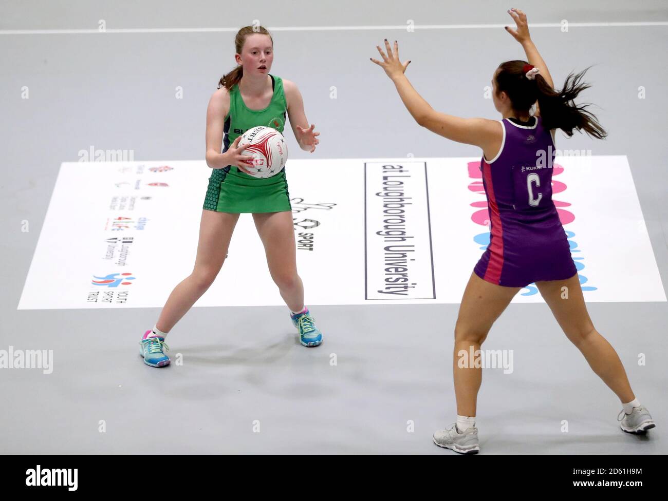 Loughborough Lightning and Netball Northern Ireland compete in the ...