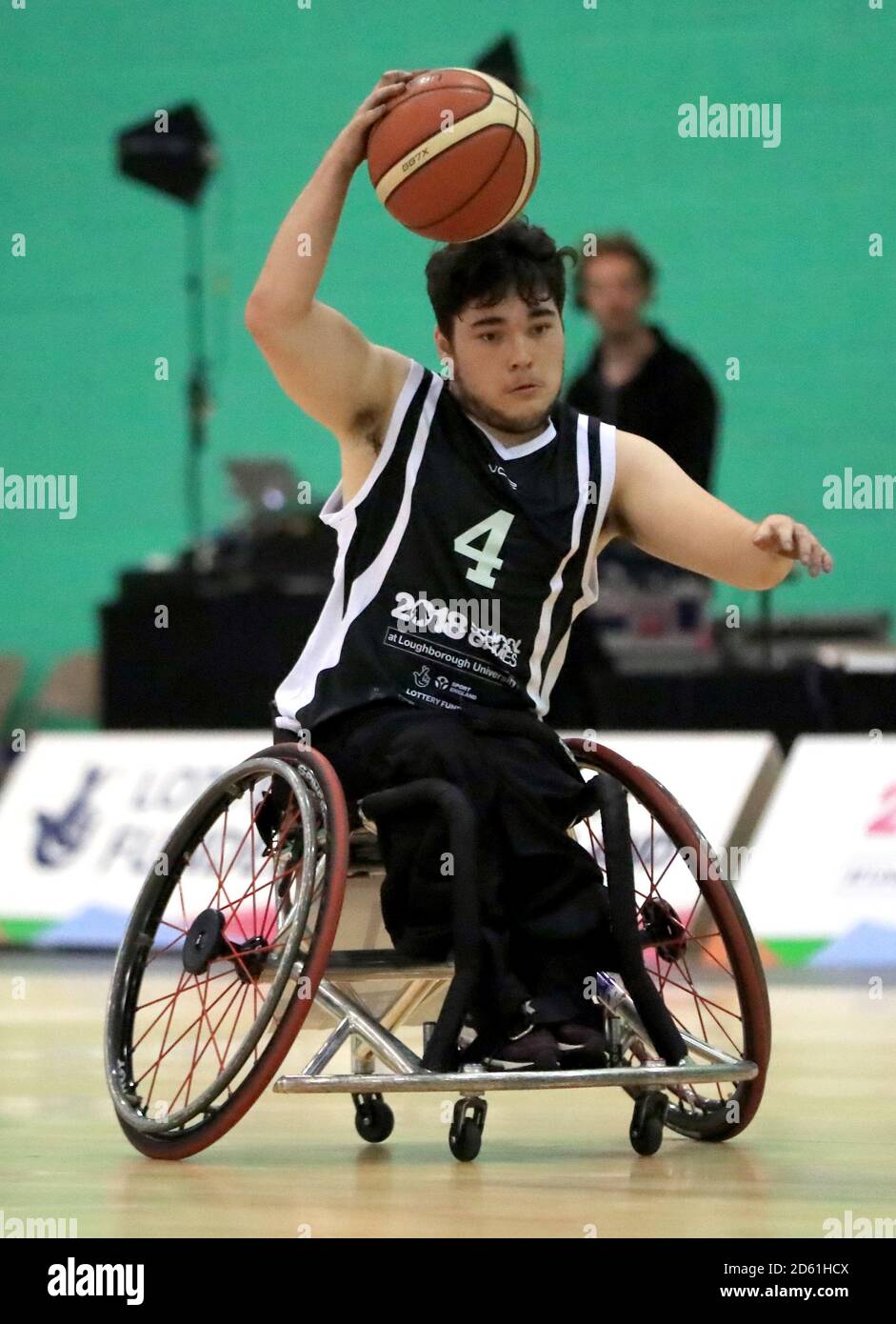 England North's Callum Doherty competes in the Wheelchair Basketball ...