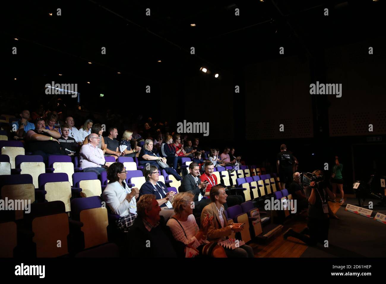 Spectators at the Canoeing and Rowing during the 2018 School Games held ...