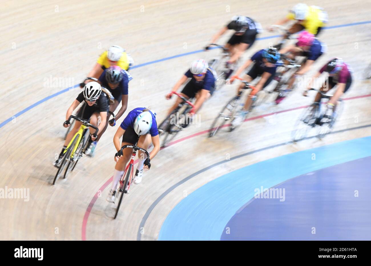 Scratch Race Girls Major Final at the Derby Velodrome, Derby Arena ...