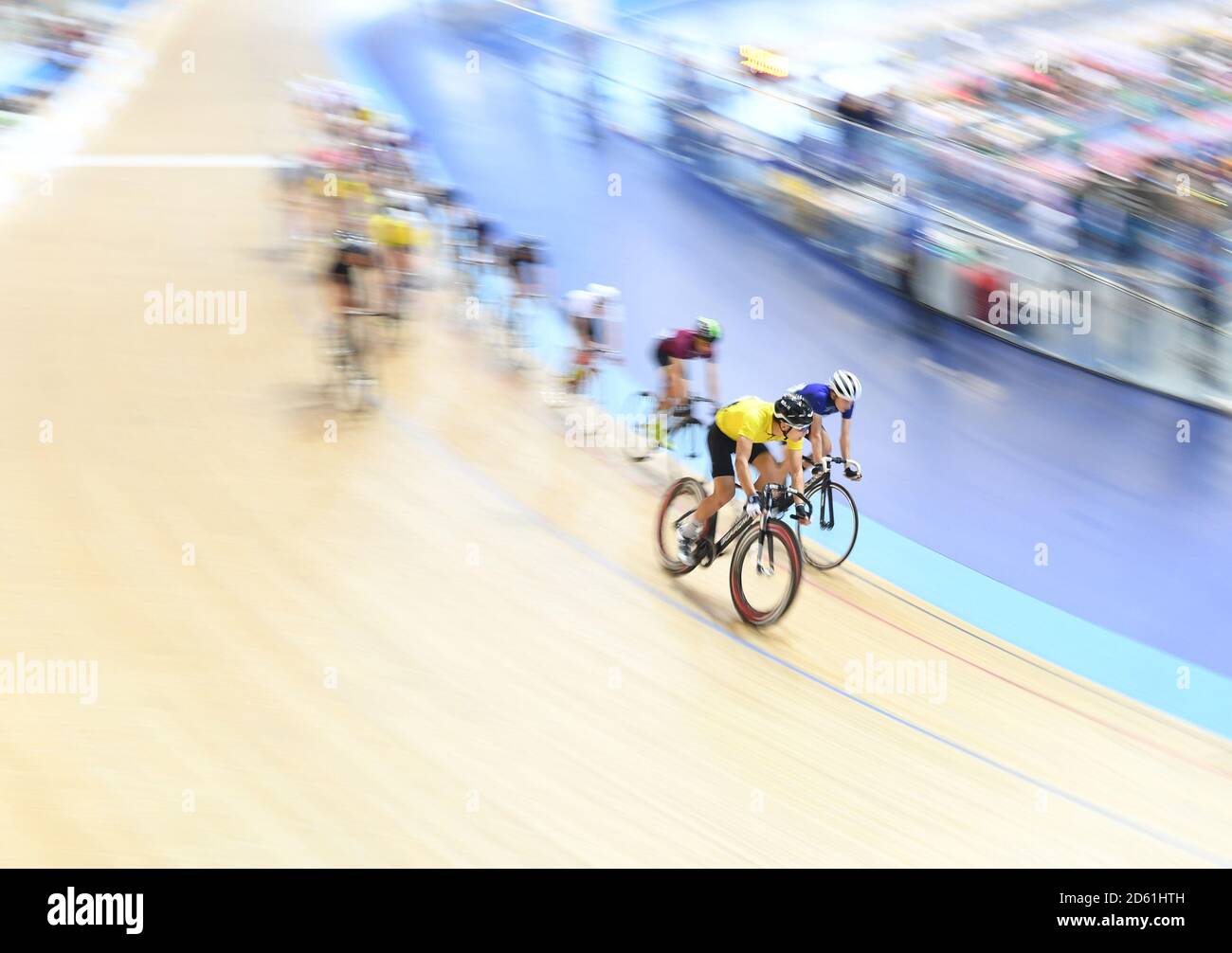 Scratch Race Boys Major Final at the Derby Velodrome, Derby Arena Stock ...