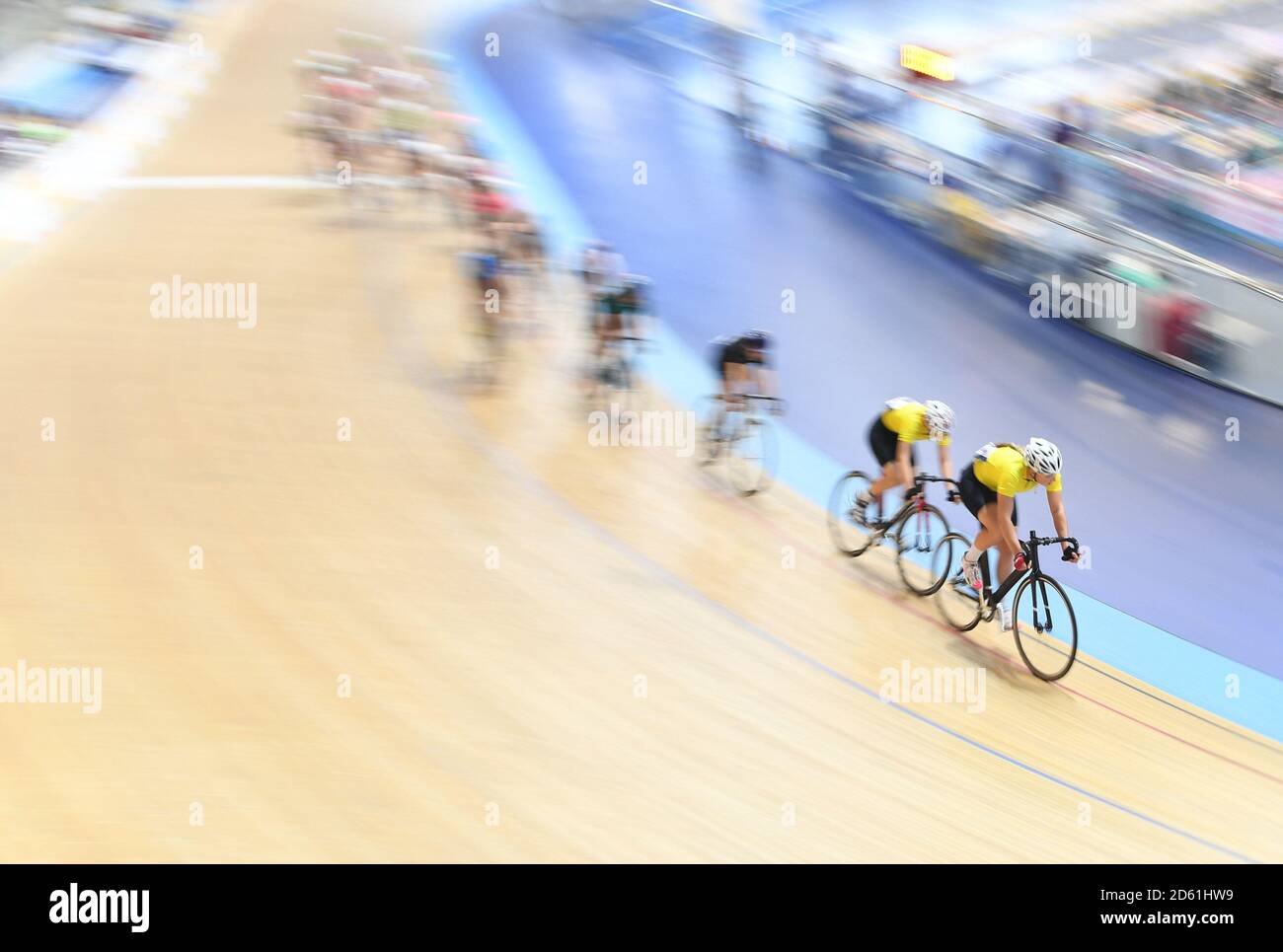 Scratch Race Boys Major Final at the Derby Velodrome, Derby Arena Stock ...
