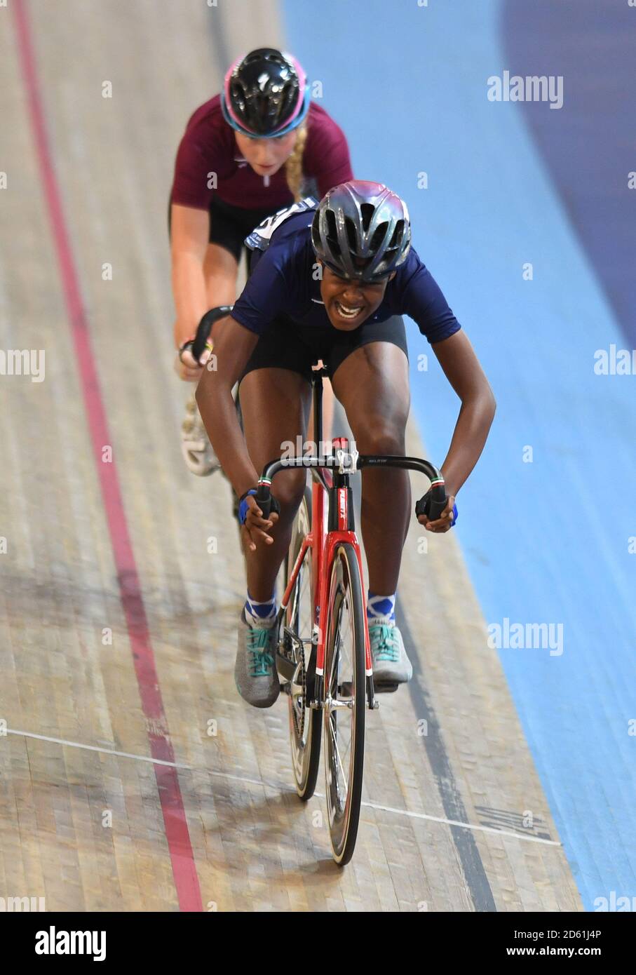 Elimination Race Girls Major Final at the Derby Velodrome, Derby Arena ...