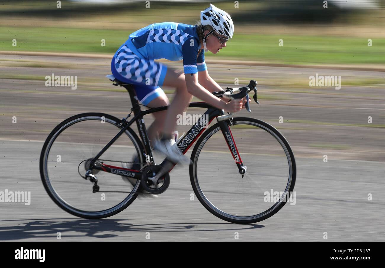 Eden Schiller competes for West Midlands during the Triathlon Figure of ...