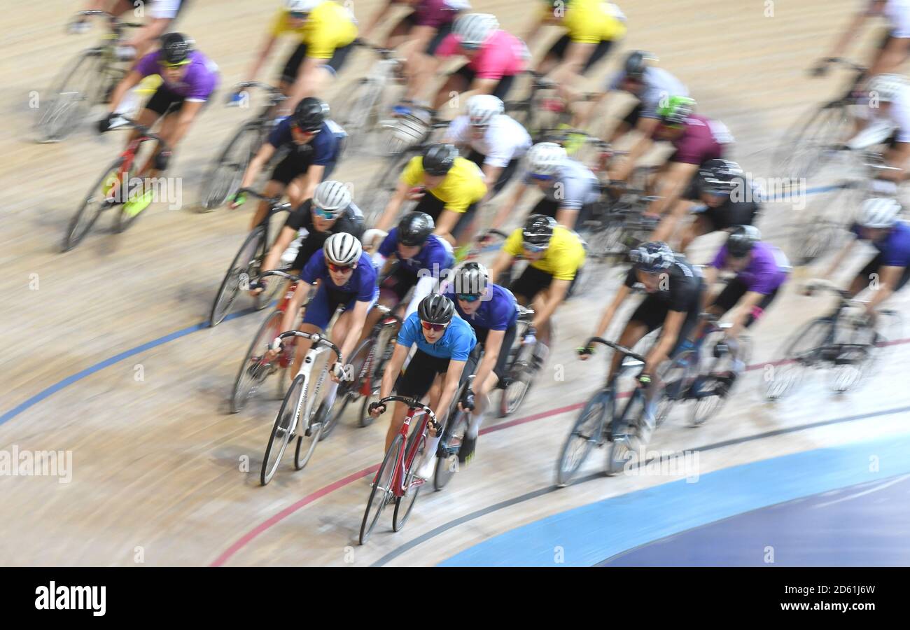 Elimination Race Boys Major Final at the Derby Velodrome, Derby Arena ...