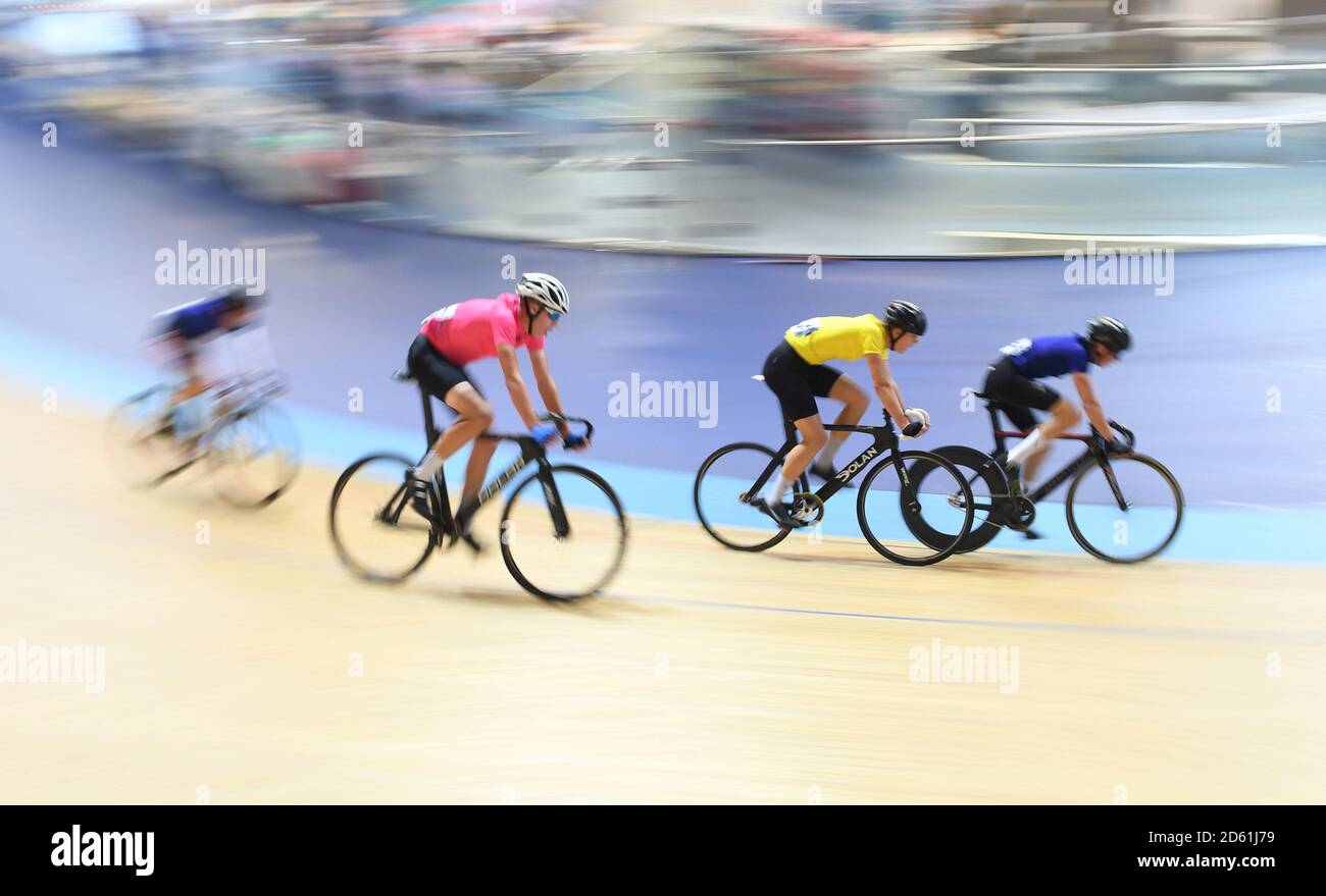 Elimination Race Boys Major Final at the Derby Velodrome, Derby Arena ...