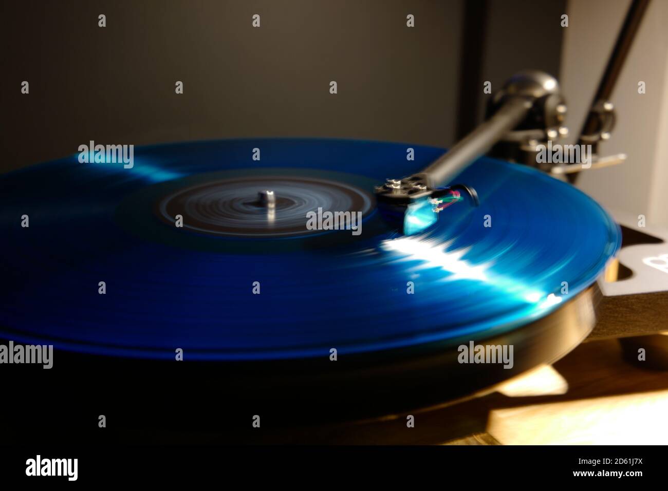 Colour photo of vinyl, vinyl revival, coloured vinyl, record player ...