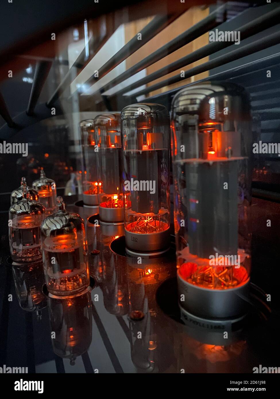 Colour photo of valve amplifier, valve amplifier, analog amplifier ...