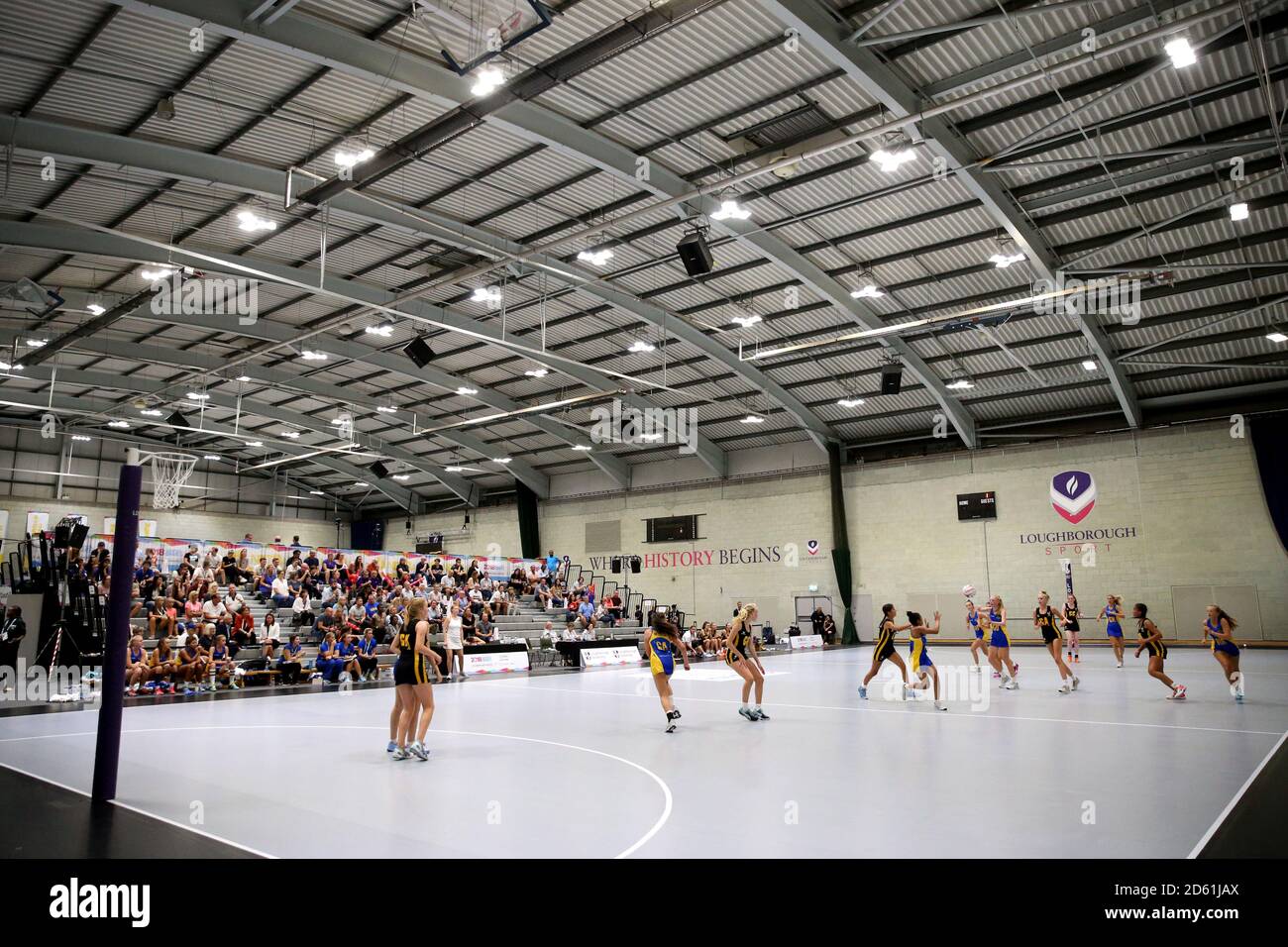 Team Bath and Wasps in action in the Netball Competition at the 2018 ...
