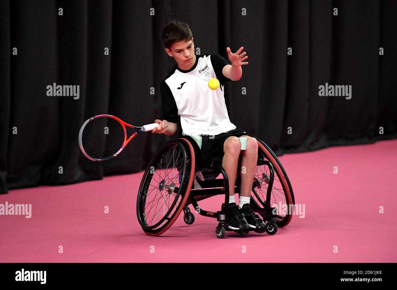England's Greg Slade competes in the Wheelchair Tennis competition ...