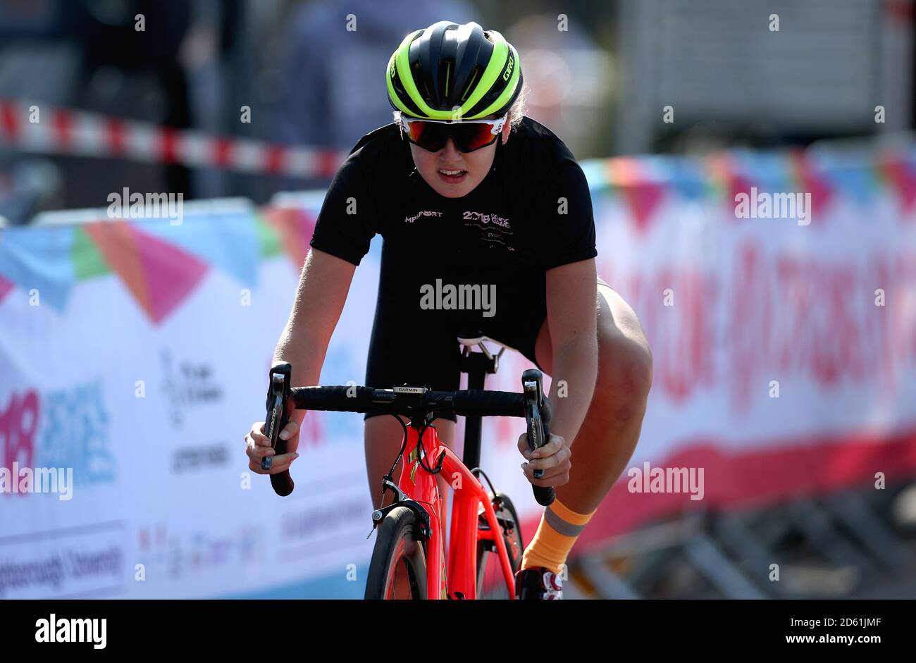 England West Midland's Alice Towers competes in the Street Sprints ...