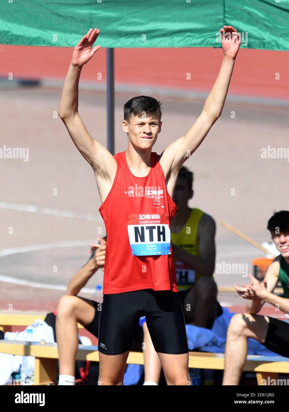 England North's Jacob Thompson salutes the crowd during the Boys High ...