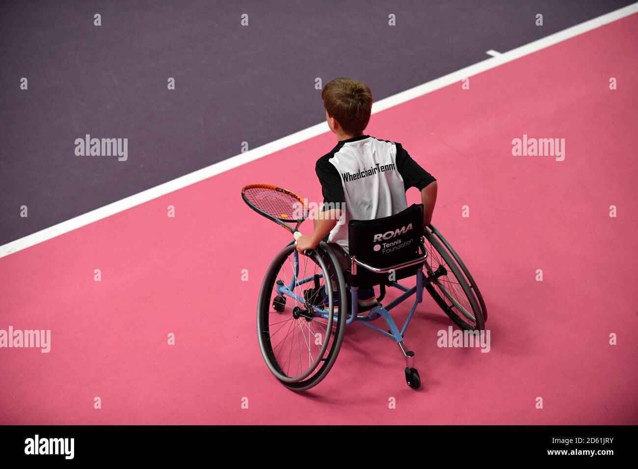 England's Dahnon Ward during the Wheelchair Tennis competition at the ...