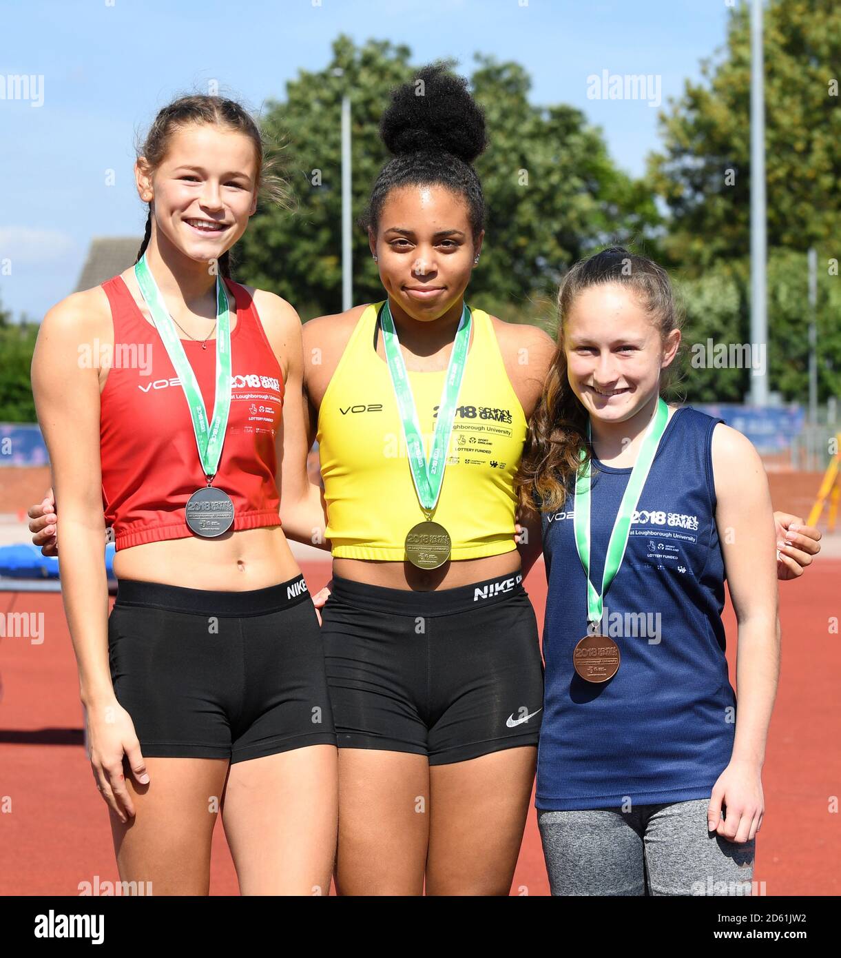 (left to right) Silver medalist England North's Sophie Ashurst, Gold ...