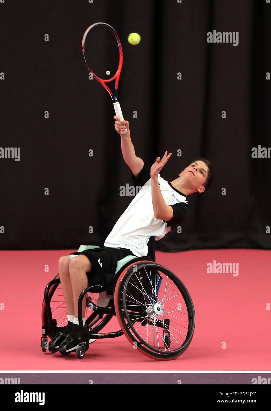 England's Dahnon Ward during the Wheelchair Tennis Competition Stock ...