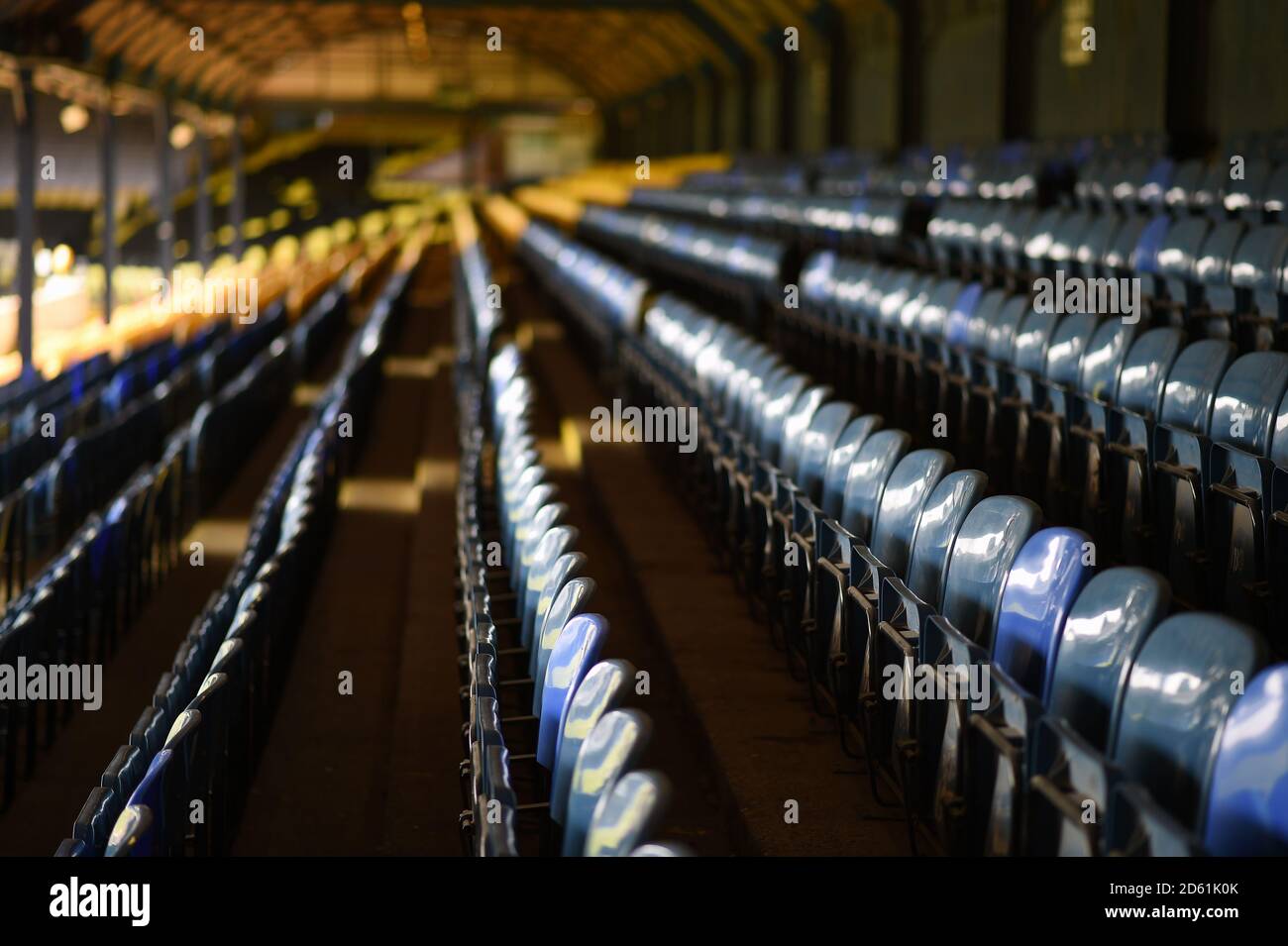 A general view of seats at Roots Hall, home of Southend United Stock ...