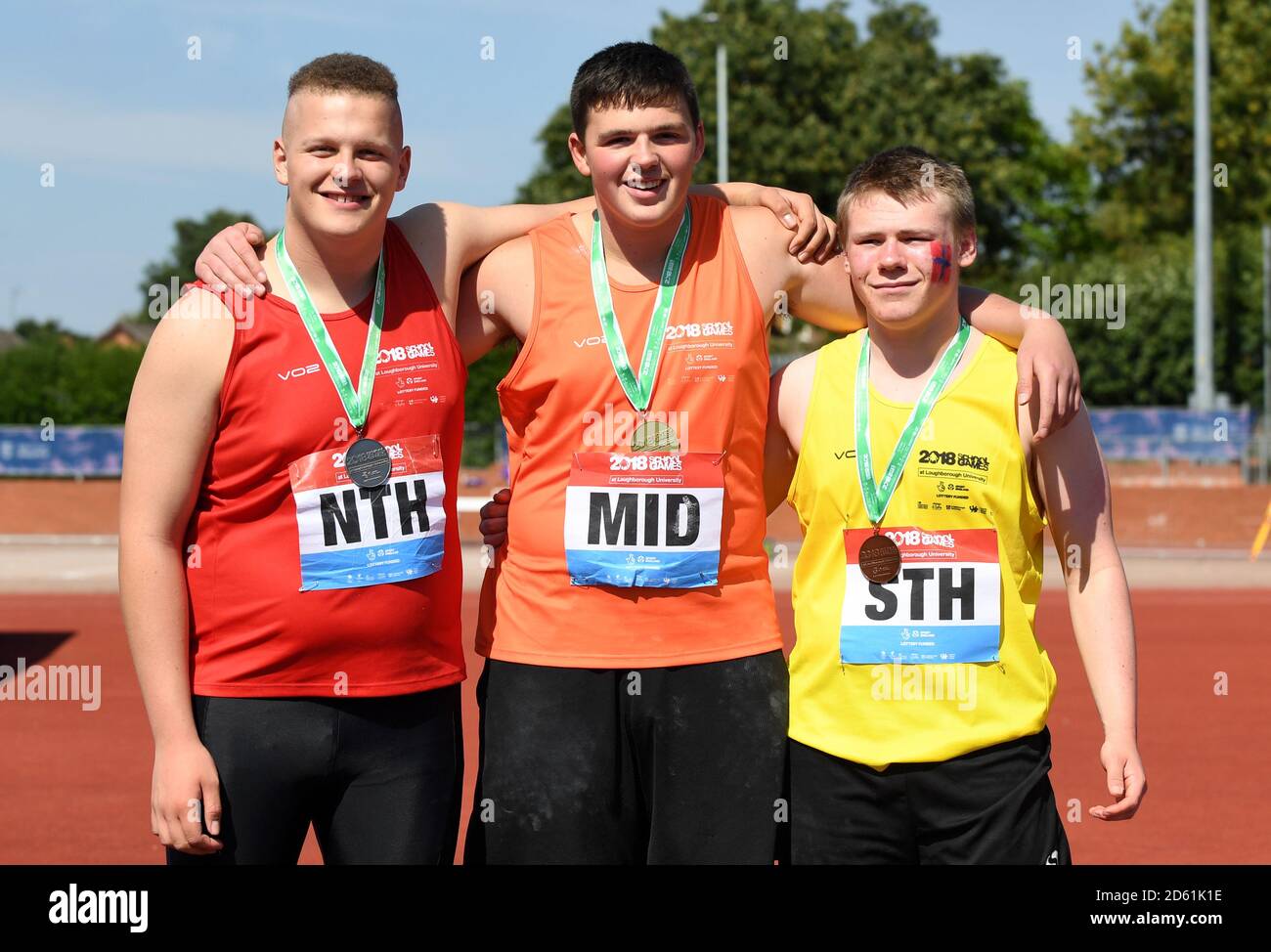 (left to right) Silver medalist England North's Andrew Knight, Gold ...