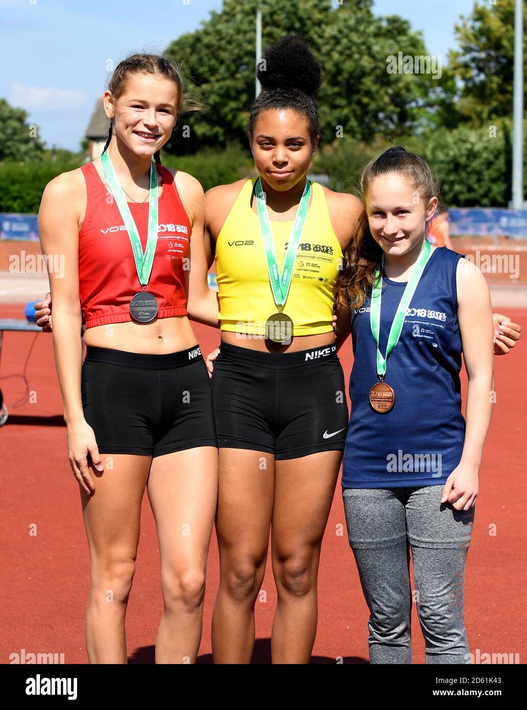 (left to right) Silver medalist England North's Sophie Ashurst, Gold ...