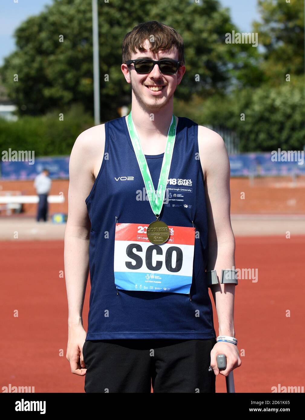 Scotland's Matthew Craig celebrates with his gold medal in the Seated ...
