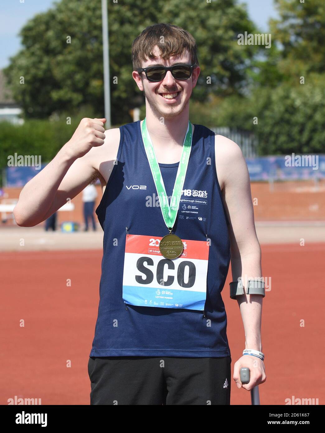 Scotland's Matthew Craig celebrates with his gold medal in the Seated ...