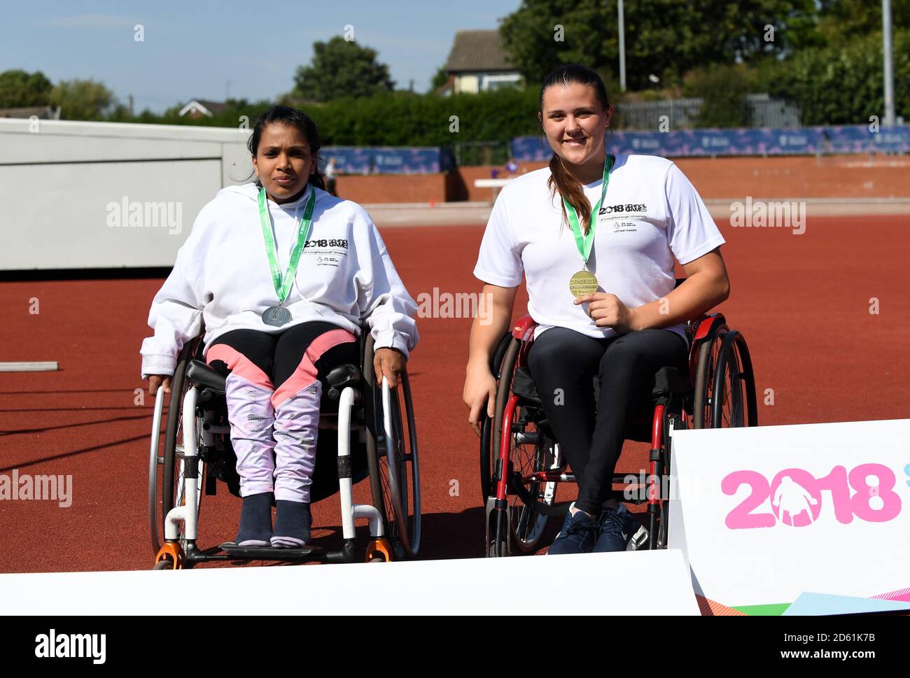 (left to right) Silver medalist Midland's Umaymah Dakri (left) and Gold ...