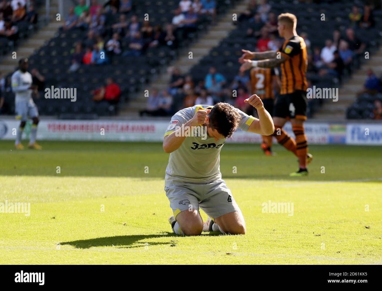 Derby County's David Nugent misses chance Stock Photo - Alamy