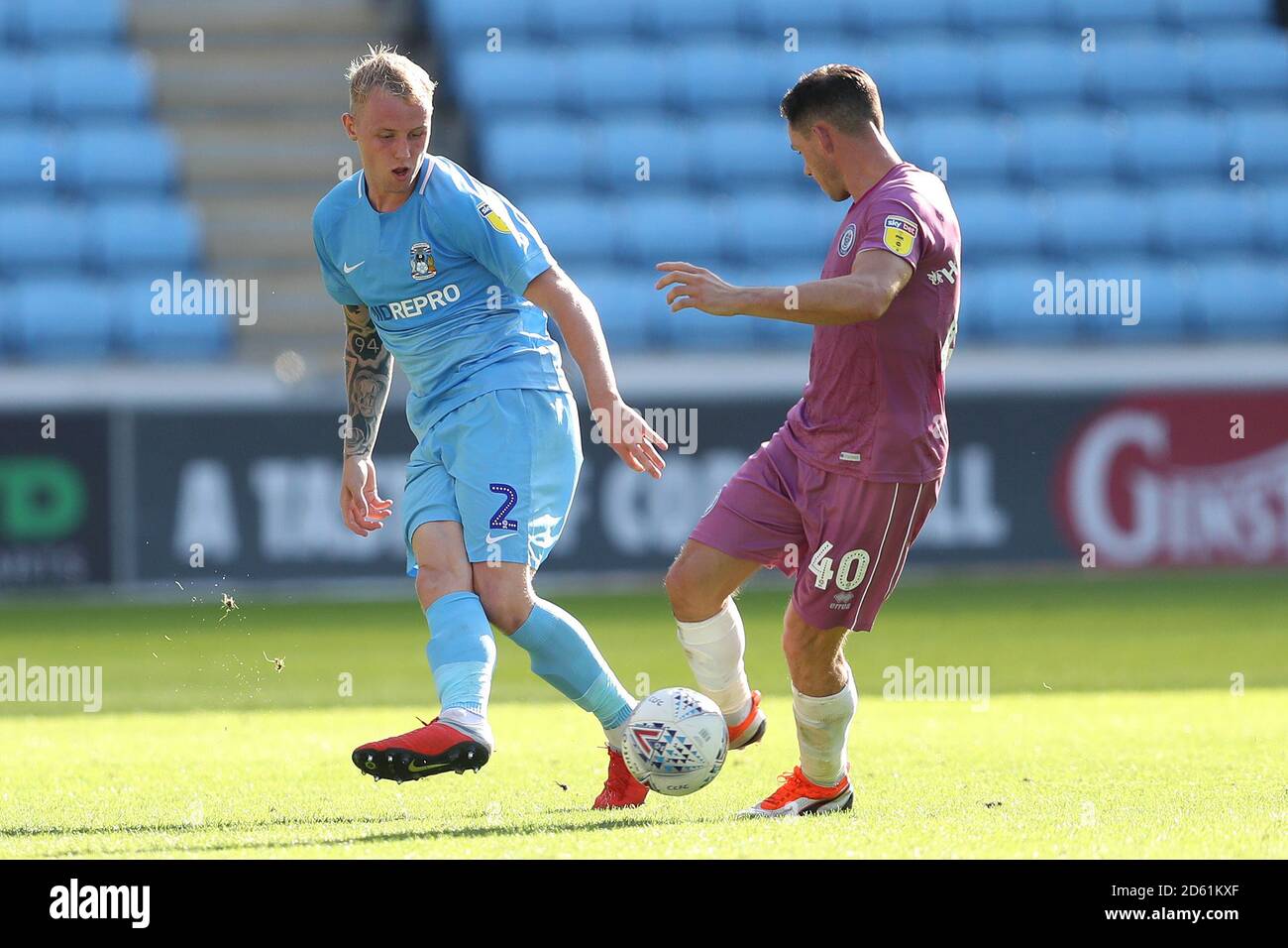 Coventry City's Jack Grimmer and Rochdale's Ian Henderson (right Stock ...