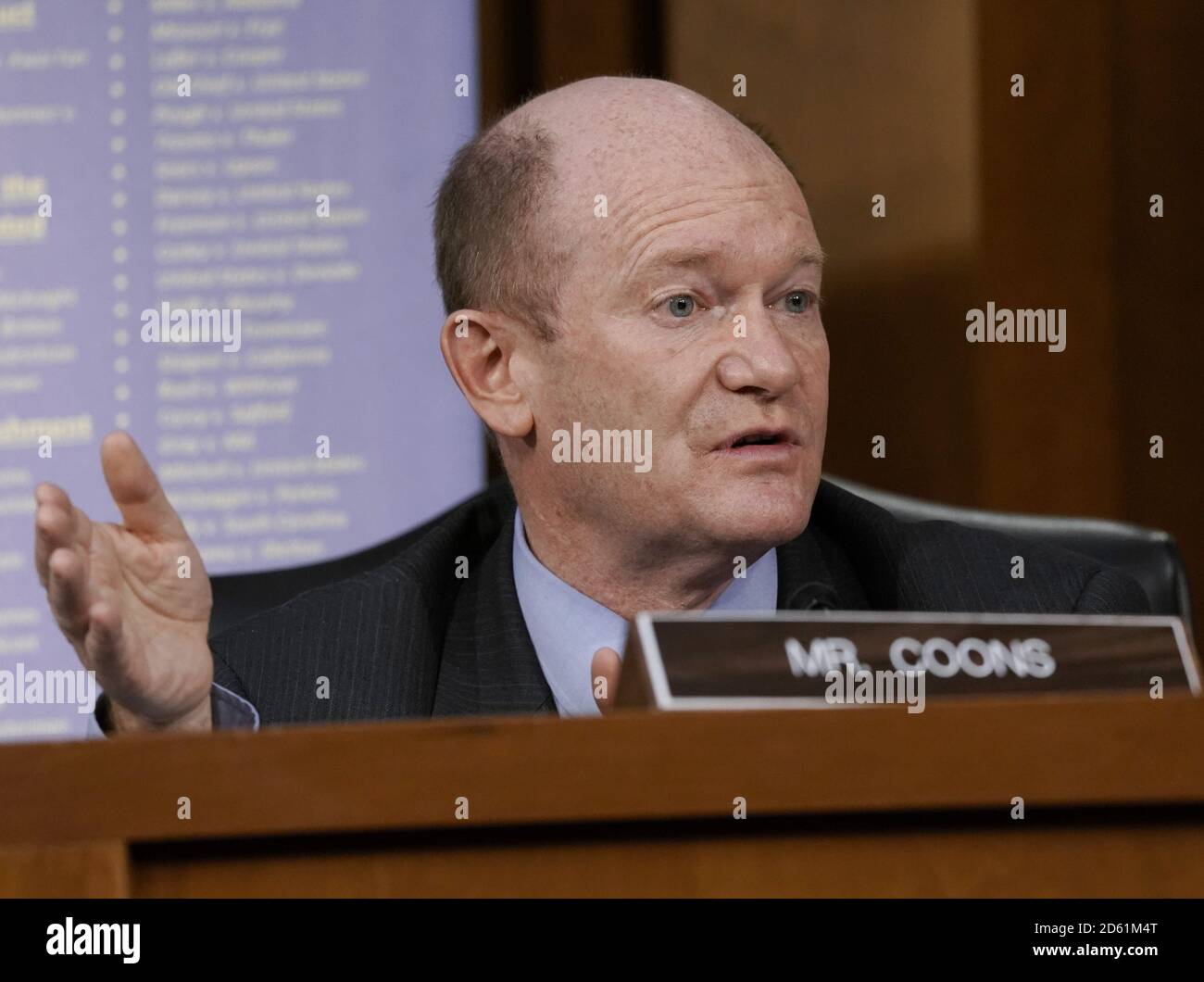 Washington, United States. 14th Oct, 2020. Sen. Chris Coons, D-Del ...