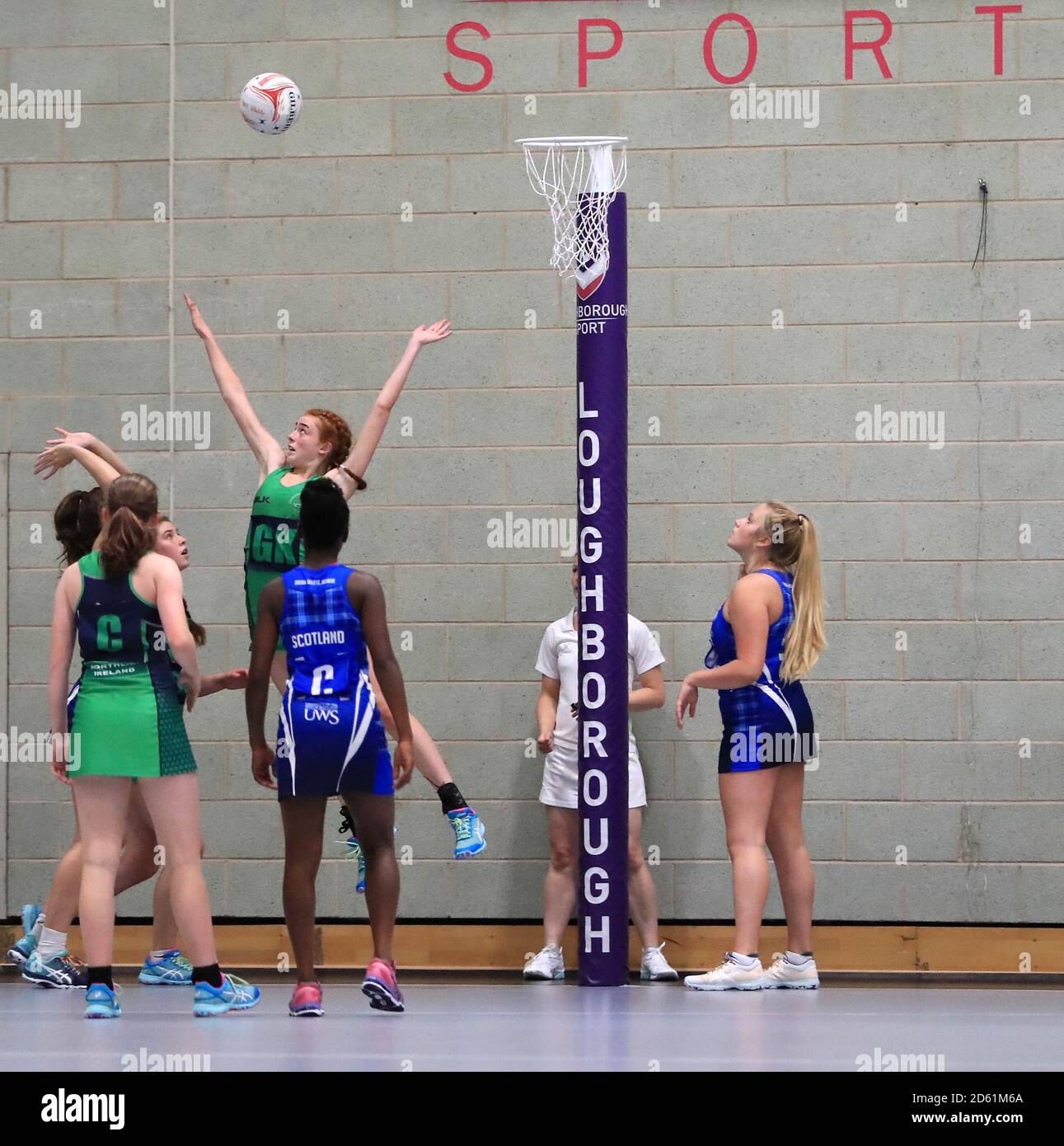 Netball Scotland and Netball Northern Ireland in action during the ...