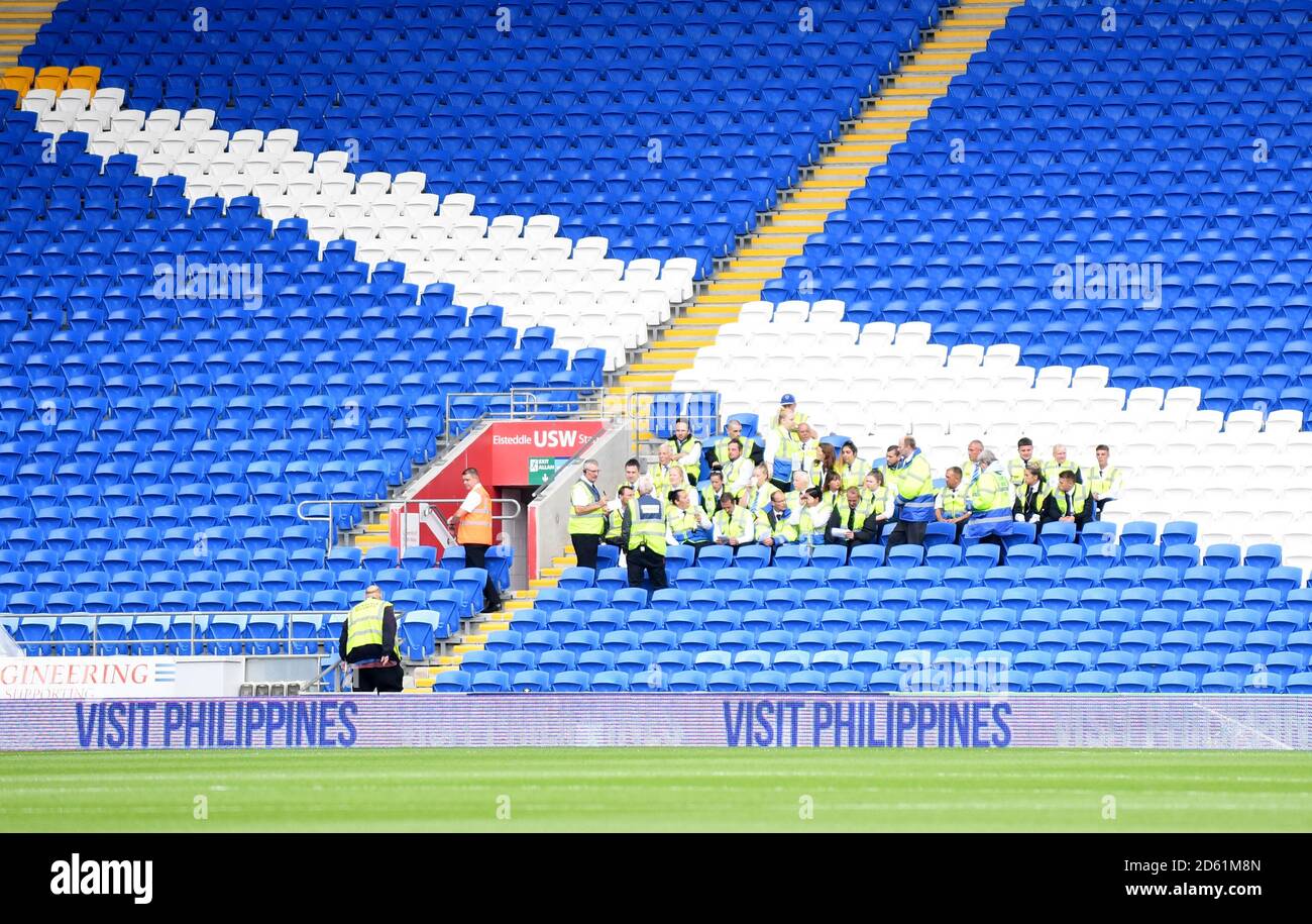 Stewards in the stands Stock Photo - Alamy